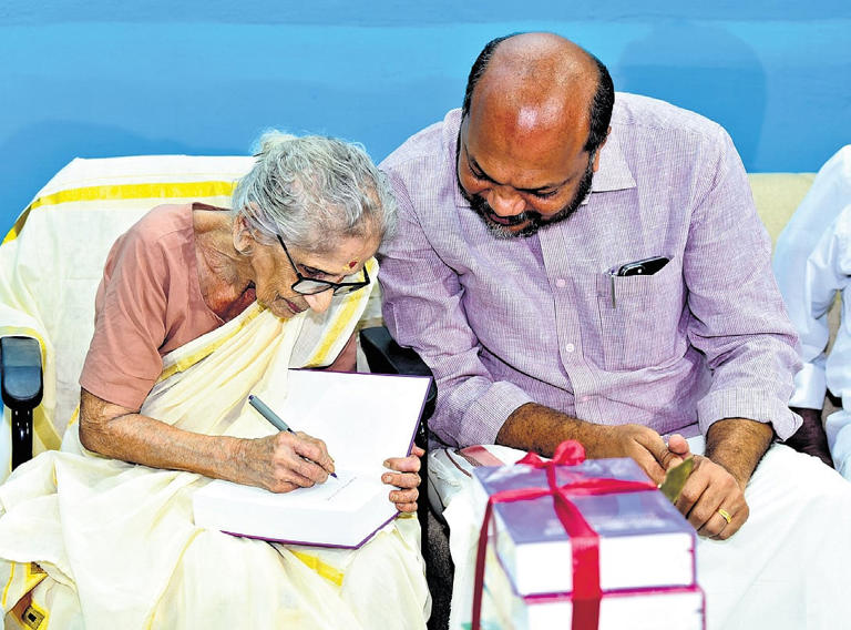 Kalamassery library dedicates a book corner to honour writer Leelavathi