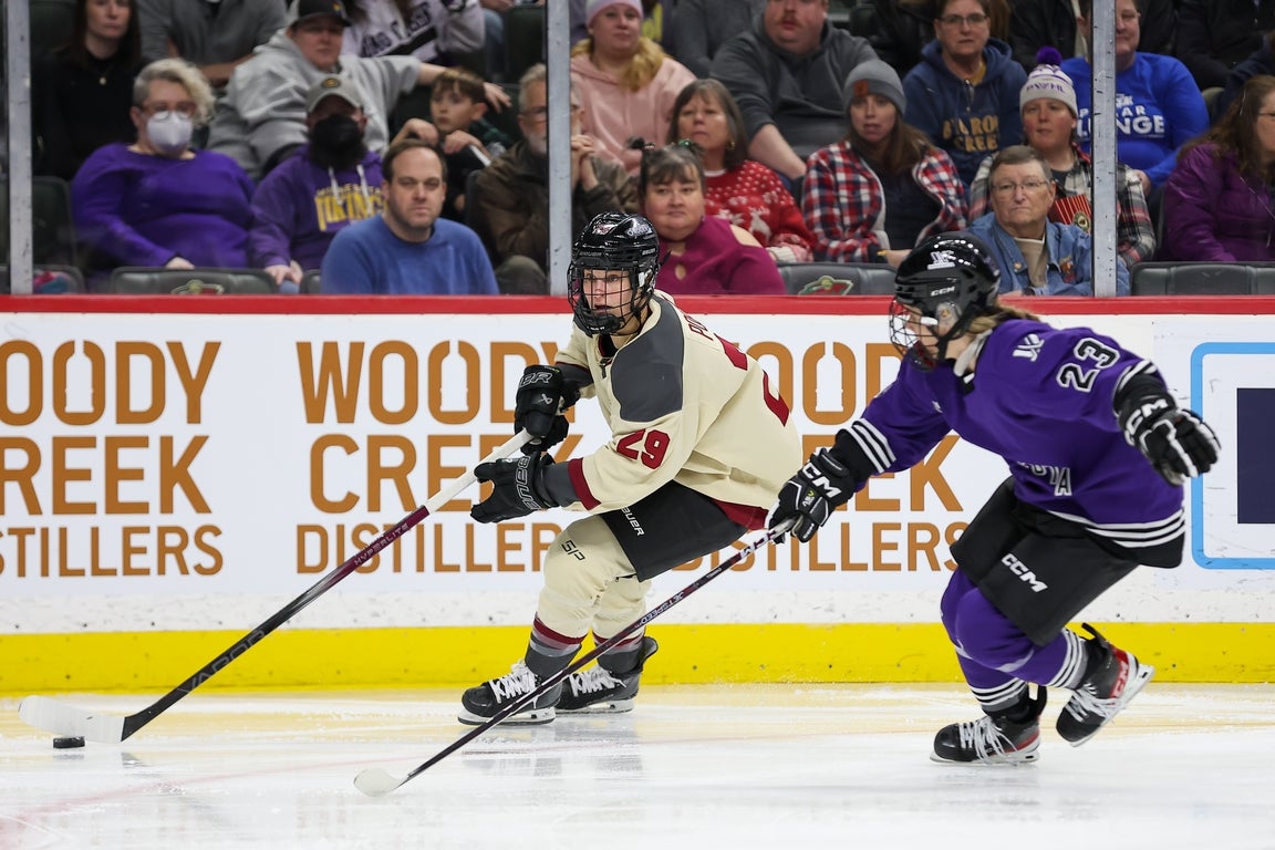 Striking images of the best PWHL players