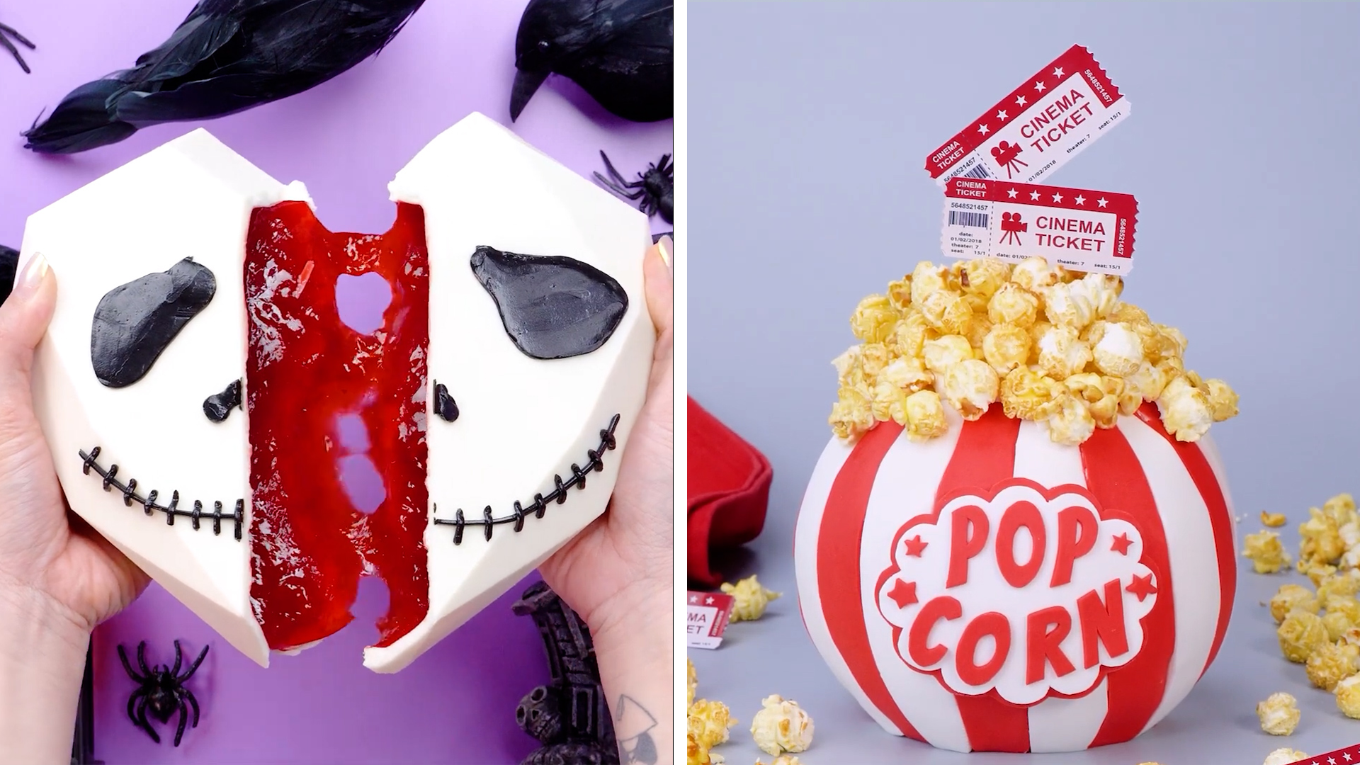 Hoe Maak Je Een Halloween Schedel en Popcorn Emmertaart