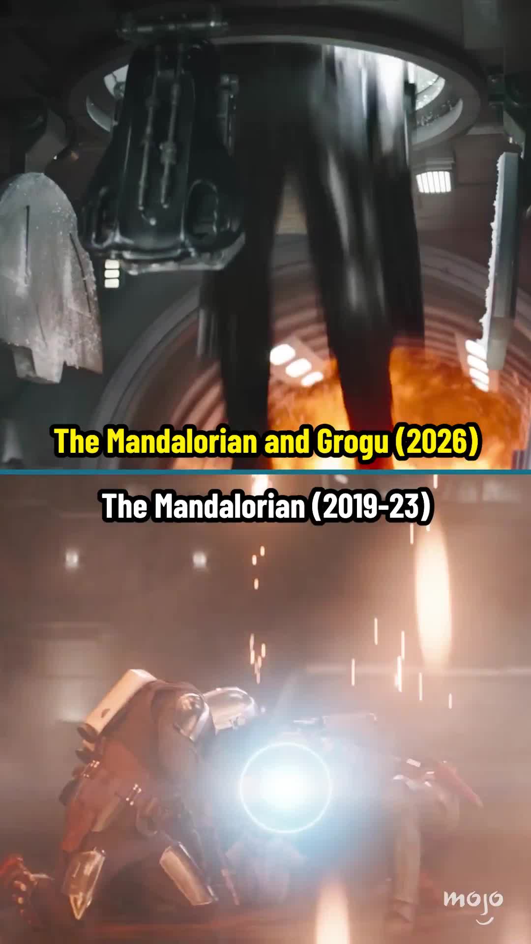 The Mandalorian and Grogu Then vs Now