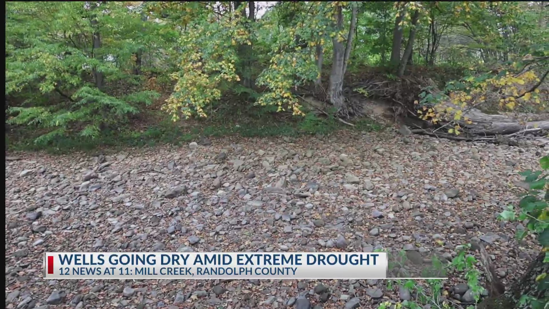 Wells going dry amid extreme drought in Randolph County