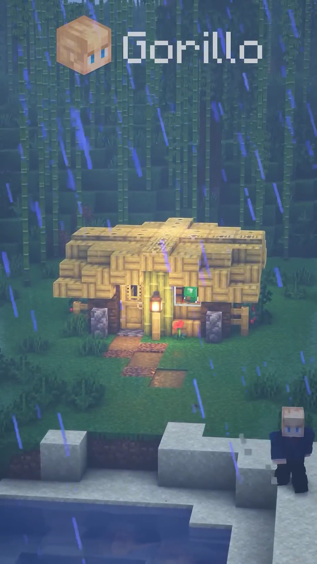 Minecraft Bamboo Survival Base Build