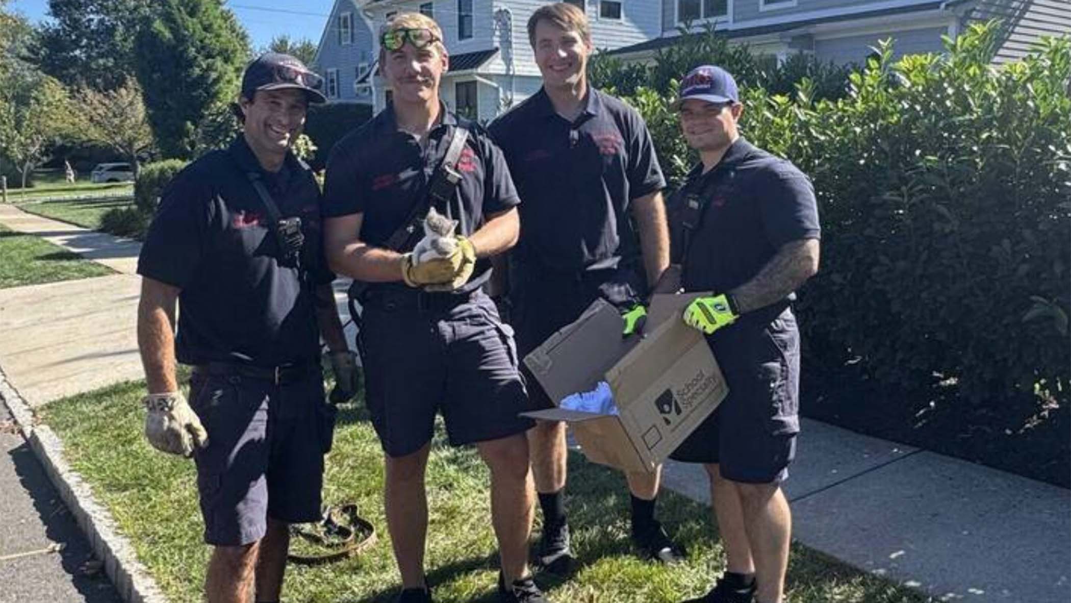 New Jersey Firefighters Pull Off Purr-fect Rescue