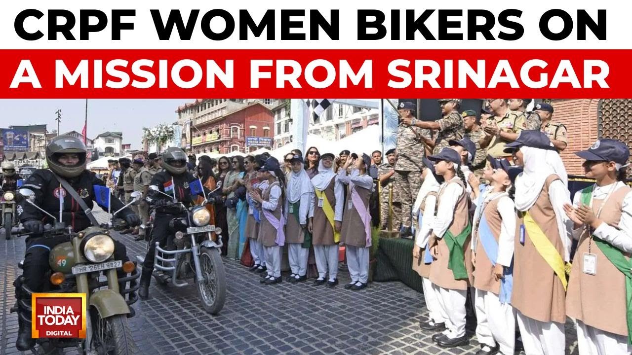CRPF women's bike expedition from Srinagar to Ladakh for women empowerment