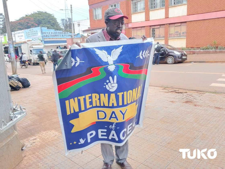 Trans Nzoia person with disability celebrates world peace day alone