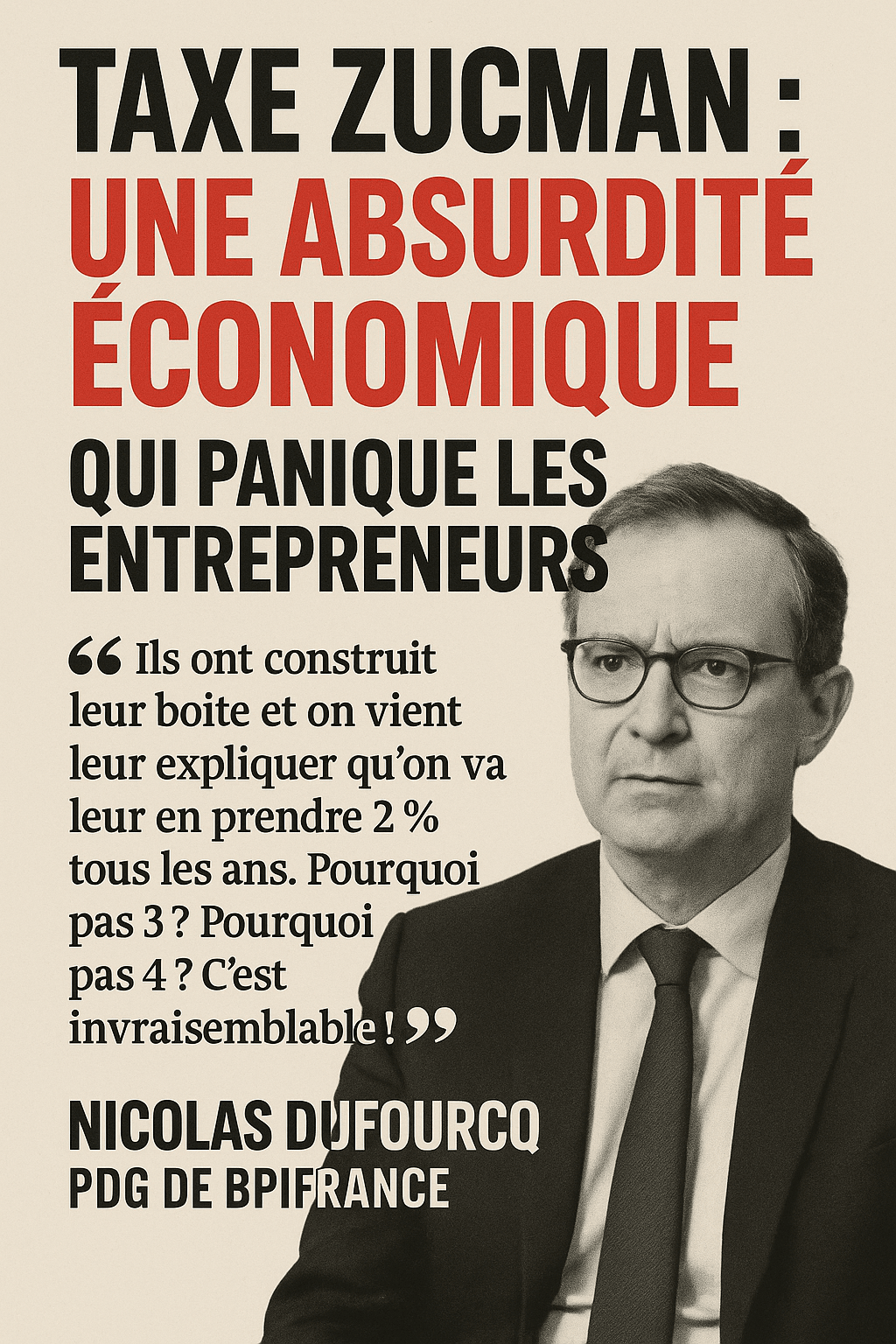 Taxe Zucman : une absurdité économique