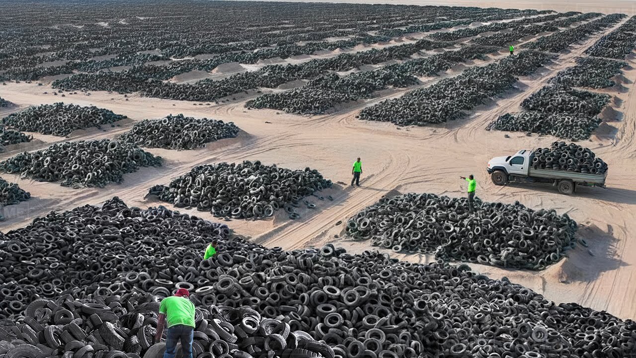 Inside Massive Nigerian Facility Recycling Millions of Tires Per Year