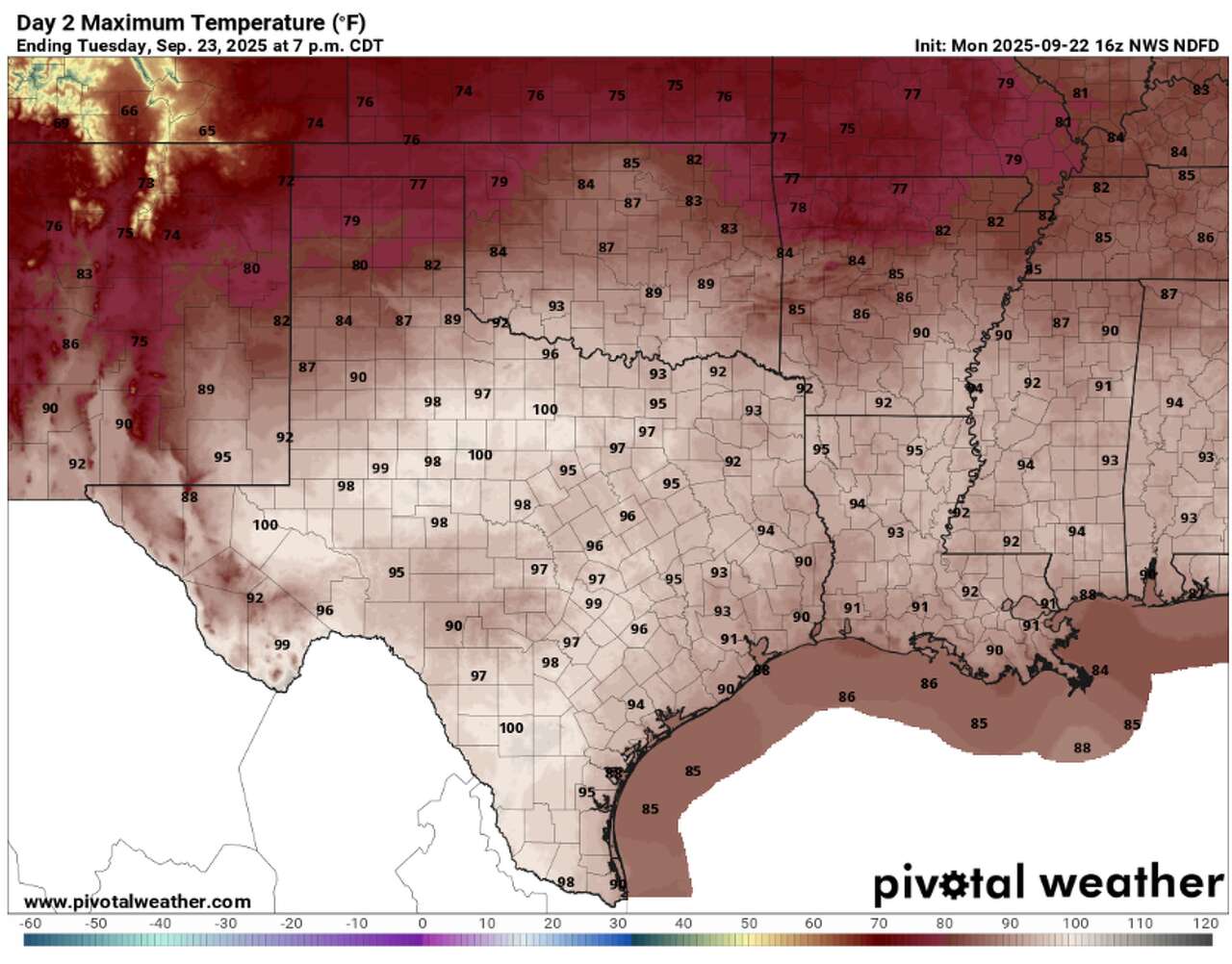 Austin weather forecast: Near 100 degrees, then fall cold front