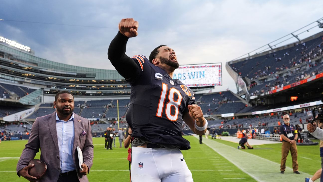 No sacks? New look of success for Caleb Williams, Bears