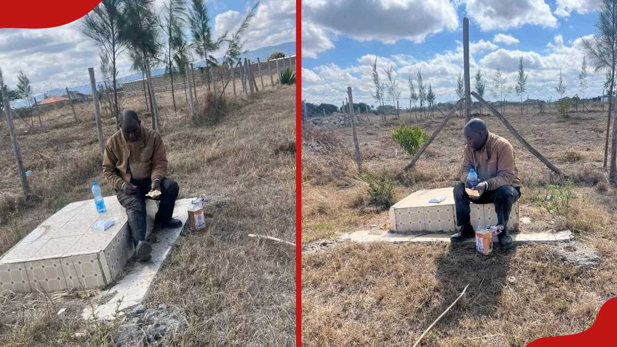 Machakos: Grieving father found sitting on late child’s grave 3 days ...