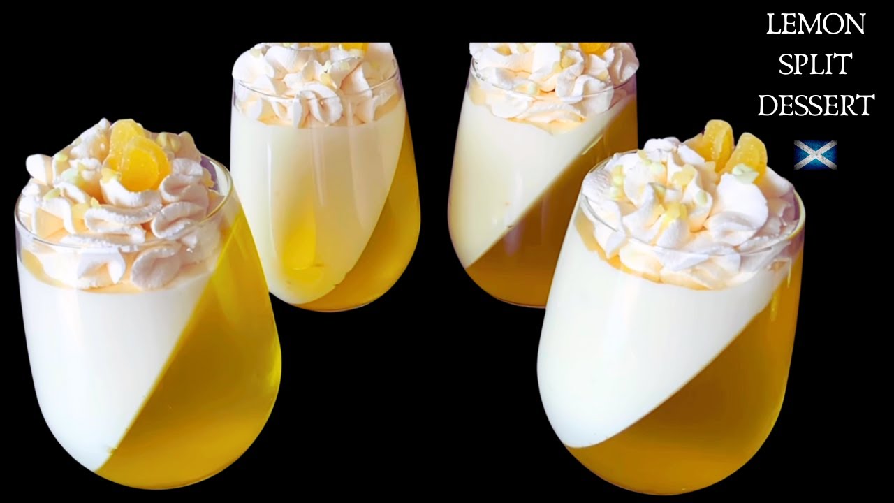 Split Lemon Jelly and Mousse Dessert Recipe