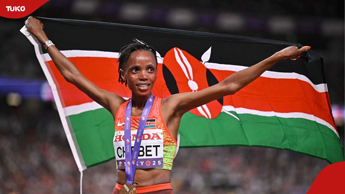 Beatrice Chebet's earnings in 2025 after two gold medals, world record