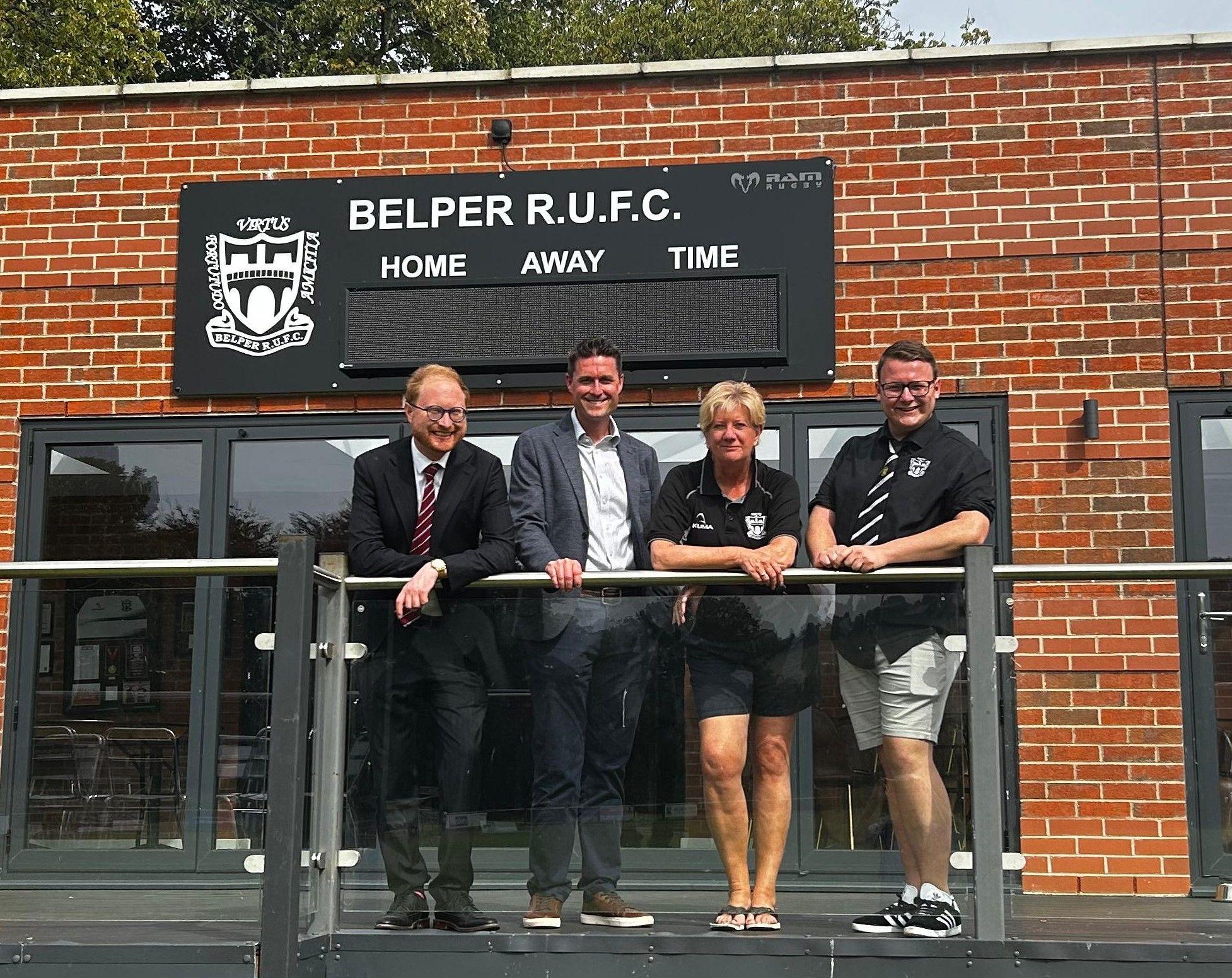 Jonathan Davies MP visits Belper Rugby Club to celebrate Morrisons £ ...