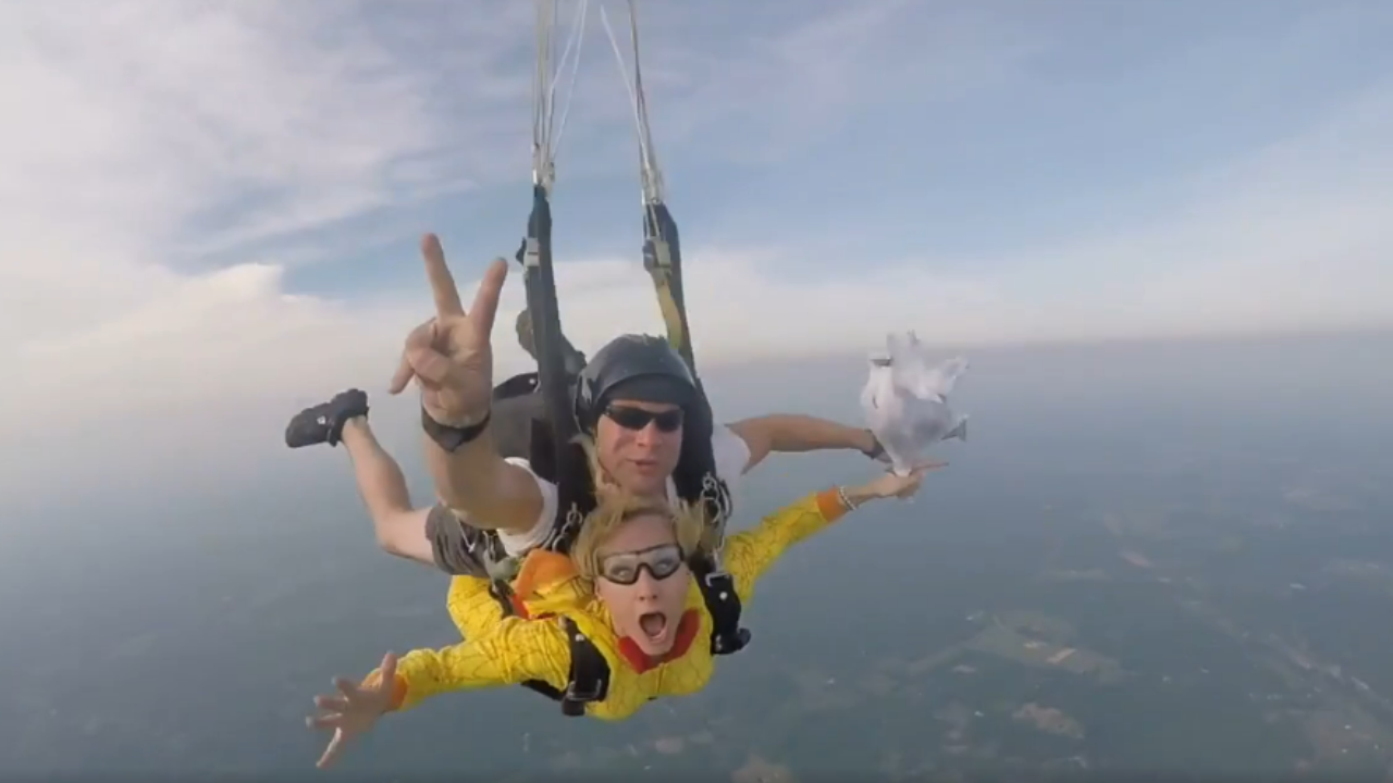 Live Chicken Skydiving – You Have to See This!