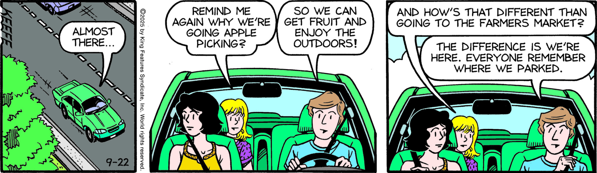 Sally Forth by Francesco Marciuliano; drawn by Jim Keefe