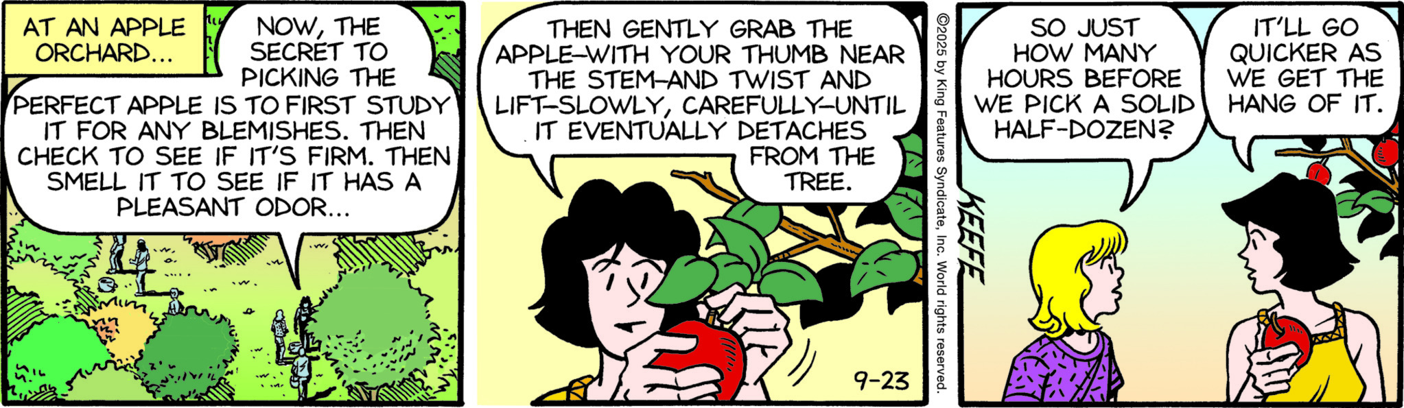 Sally Forth by Francesco Marciuliano; drawn by Jim Keefe