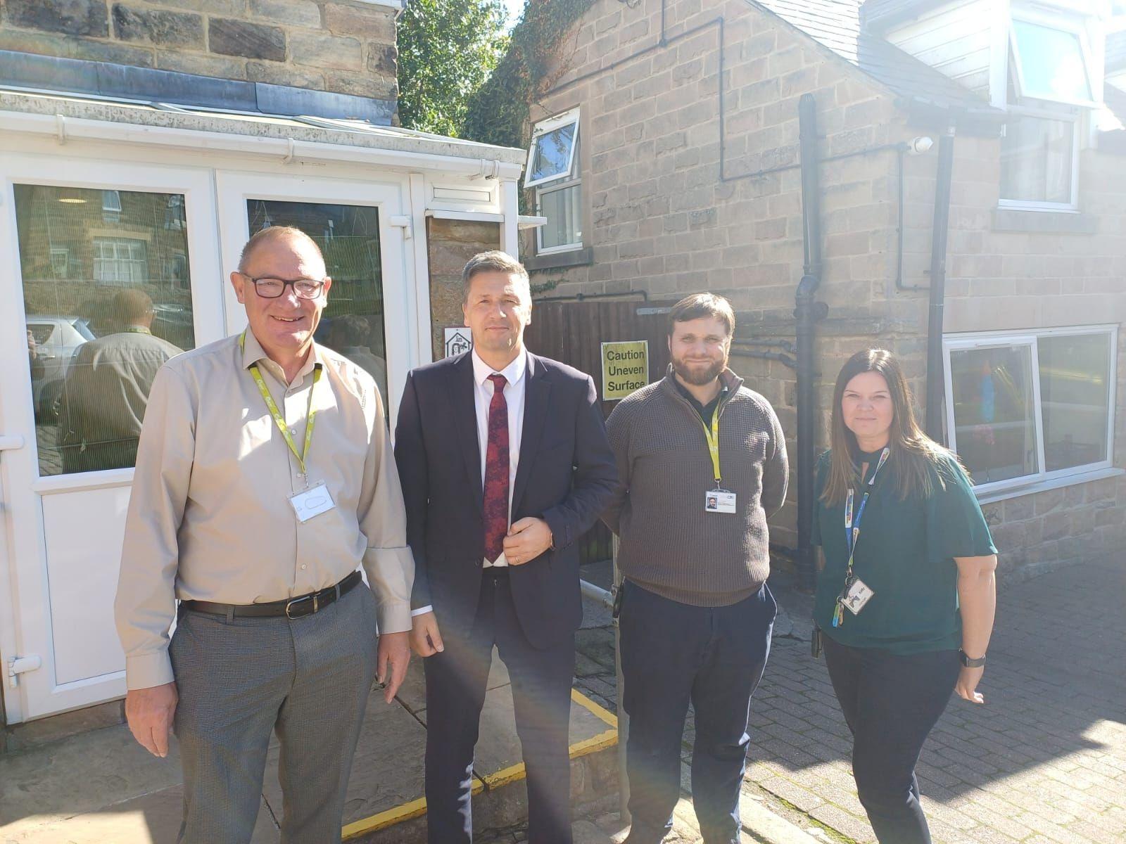 Derbyshire care service welcomes visit from MP