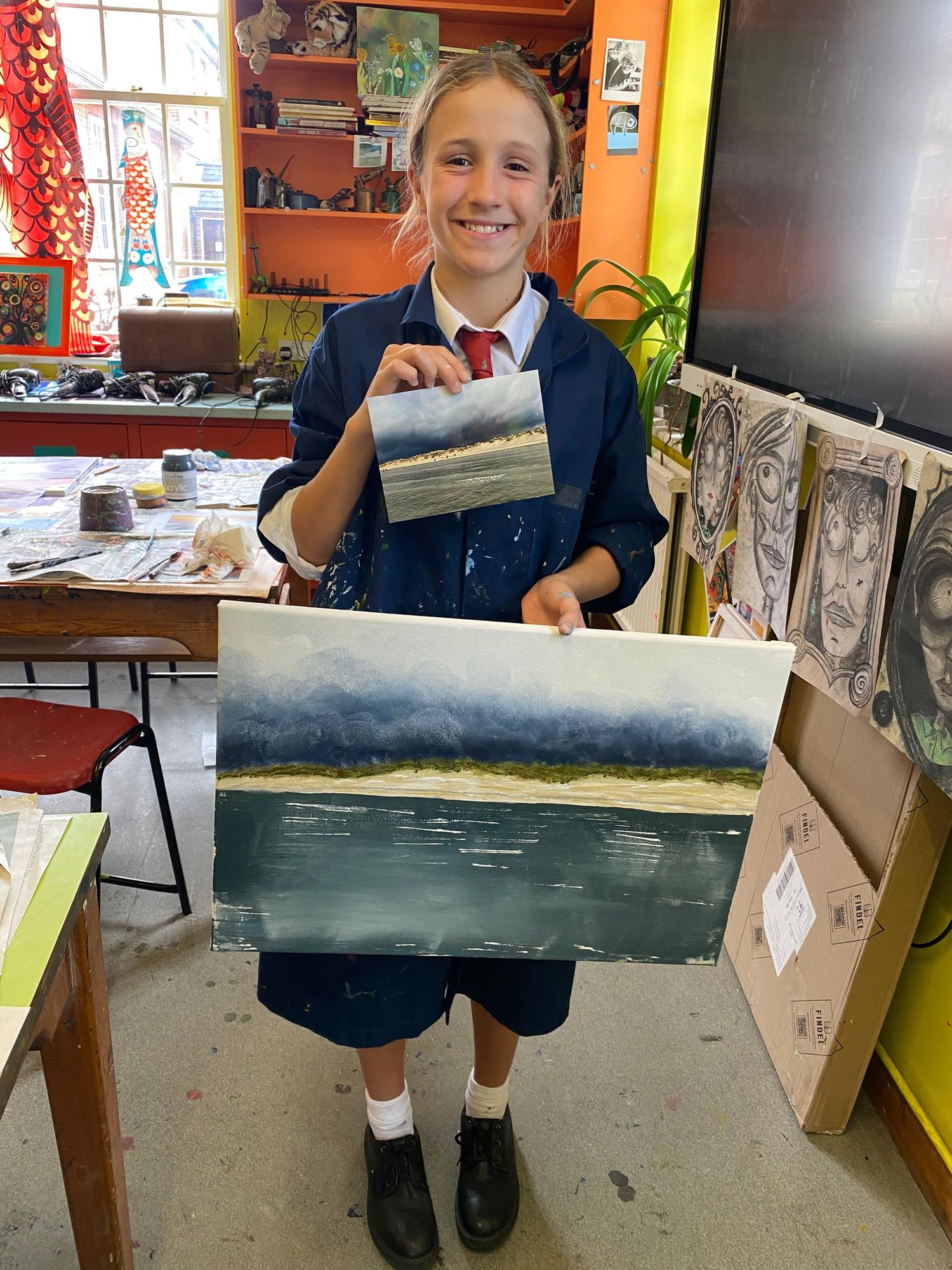 Chichester artist inspires Year 8 pupils to create masterpieces