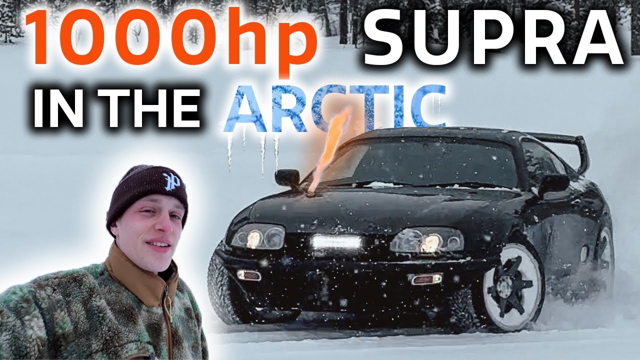 1000HP Toyota Supra MK4 Arctic Drifting With Antilag