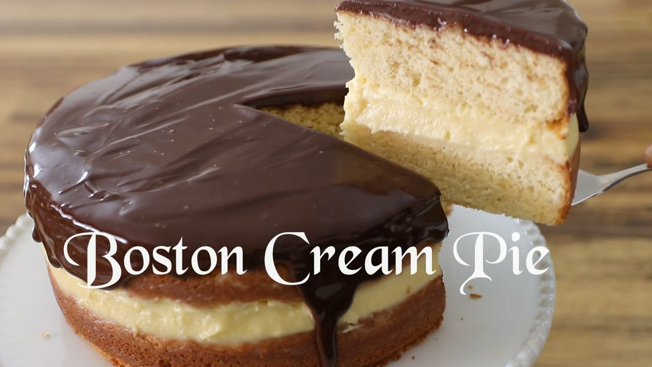 Creamy Boston Cream Pie Recipe