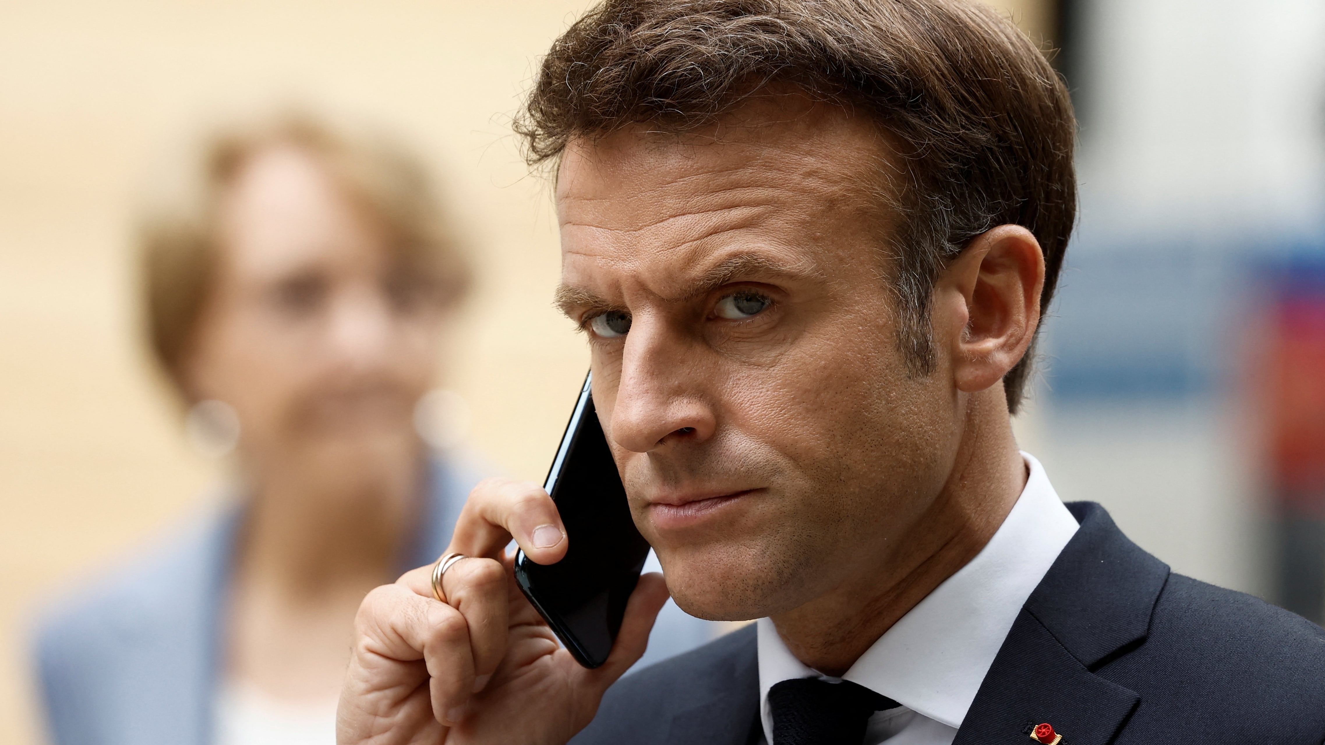 Macron Calls Trump After Getting Stuck Behind His Motorcade