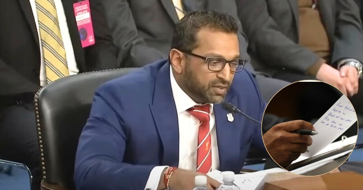 Kash Patel’s Handwritten Note at Senate Hearing Sparks Online Mockery ...