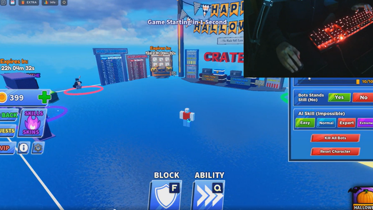 How I Beat 10 Extreme Bots in Blade Ball