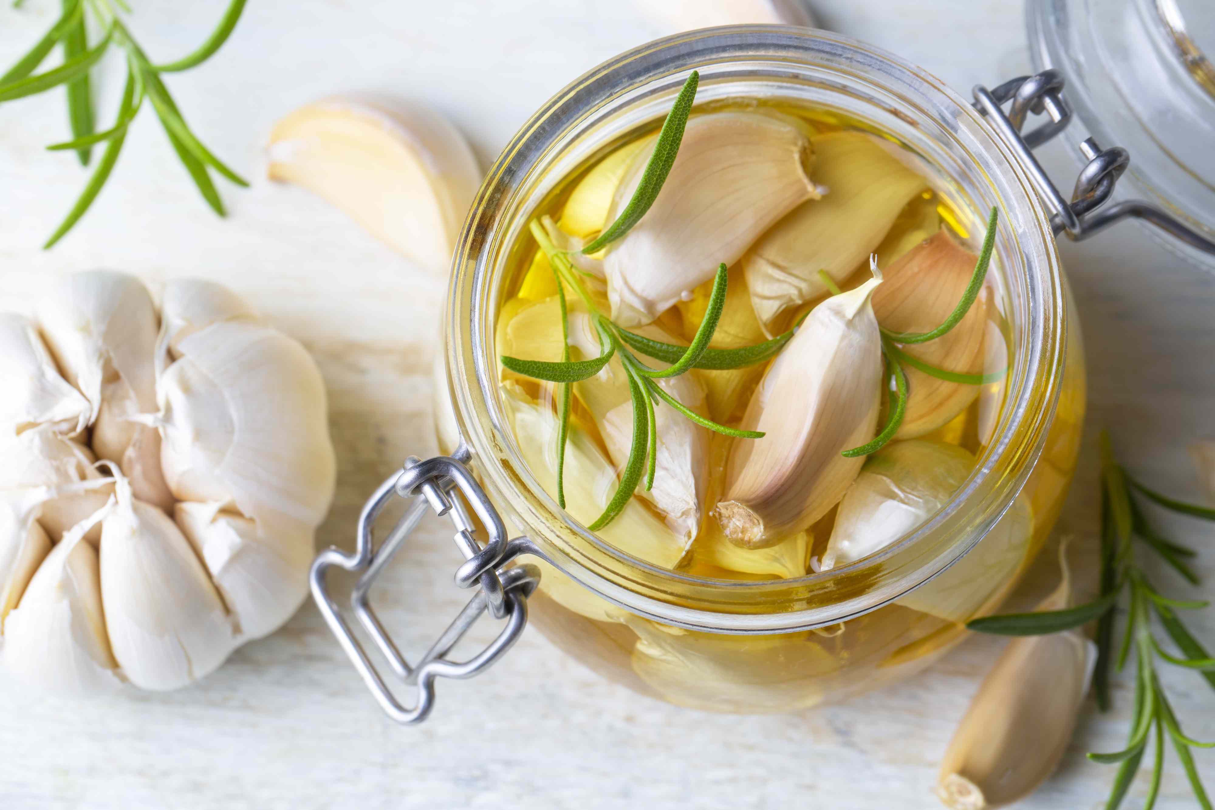 What happens to your body when you combine garlic and olive oil?