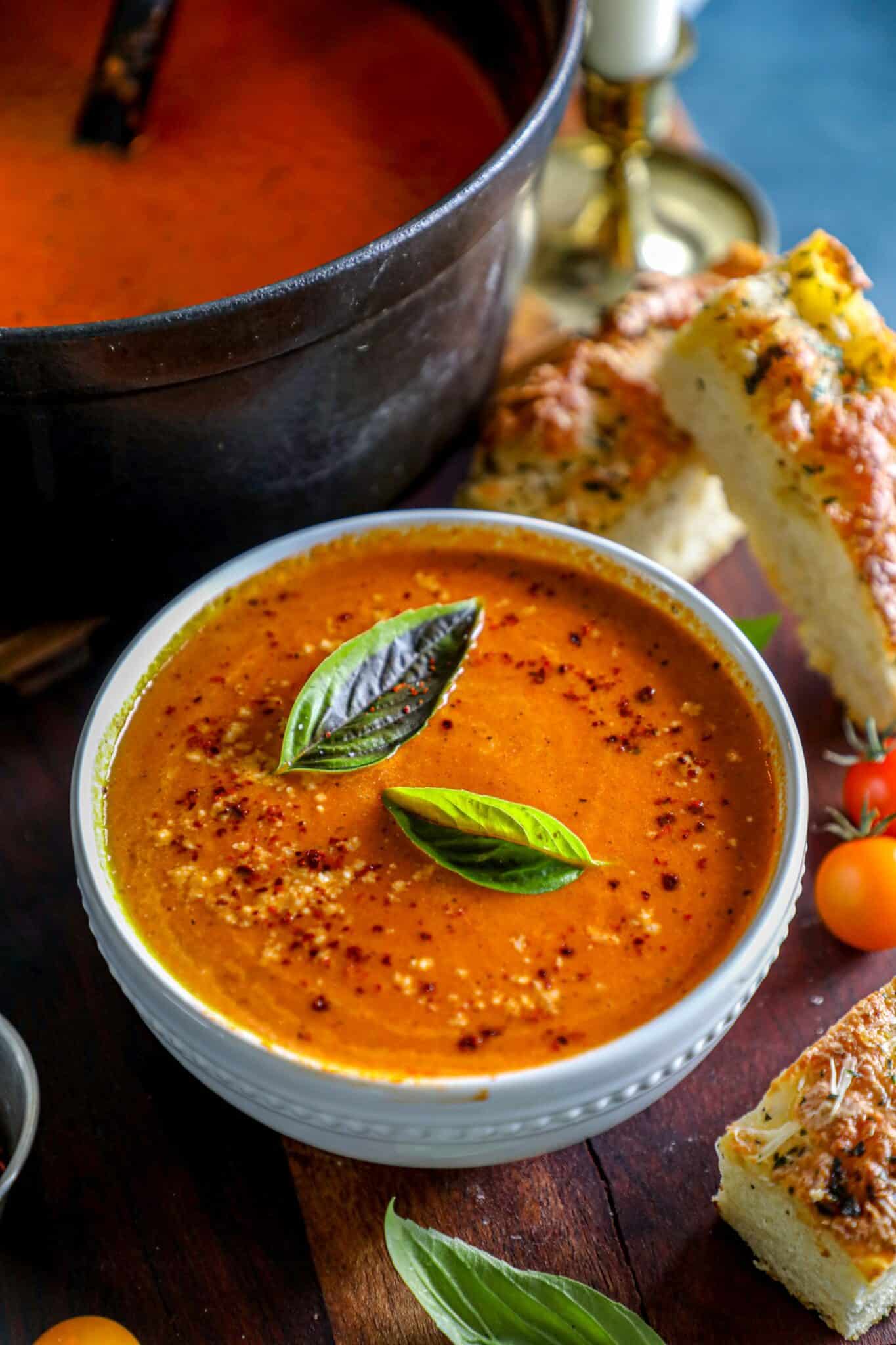 Roasted Red Pepper Tomato Soup