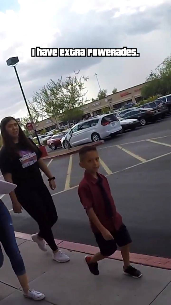 Giving free drinks to random people