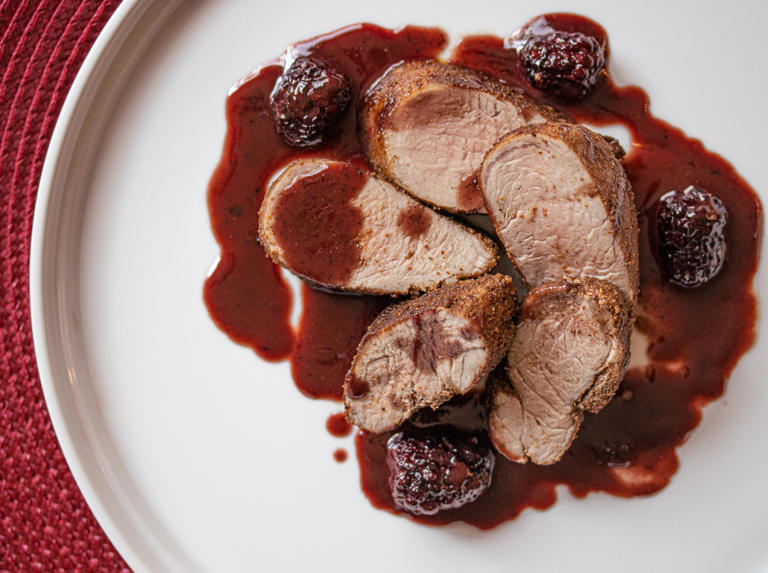 Pomegranate Sauce With Pork Tenderloin