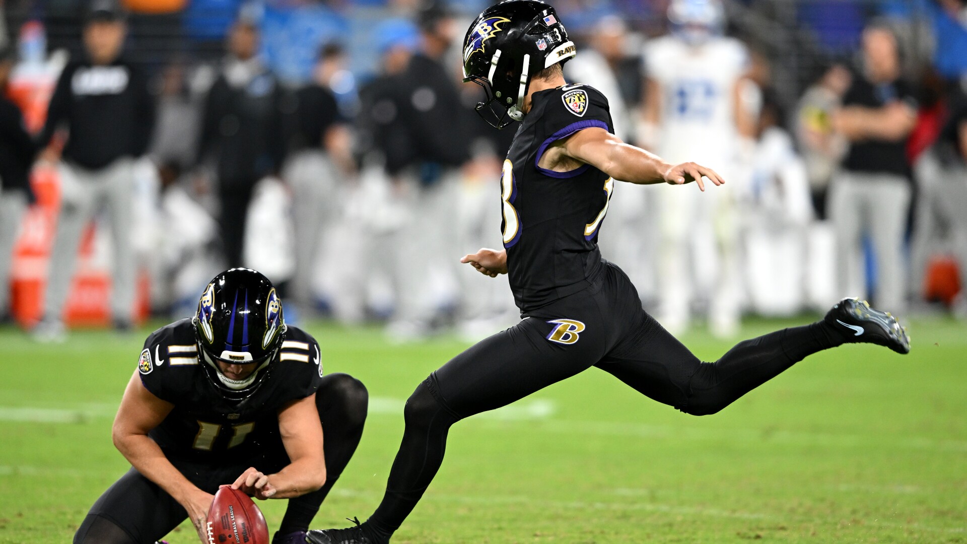 Ravens' field goal was not reviewable because it was above the upright