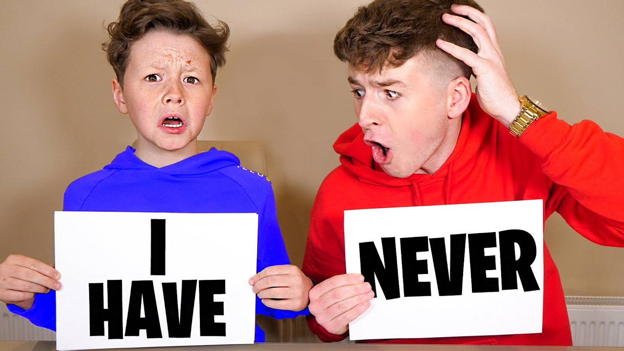 Never have I ever challenge with little brother