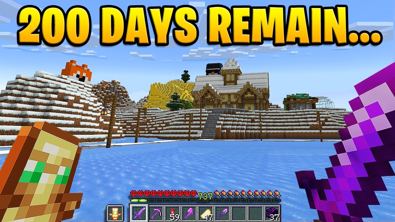 Only 200 days remain in hardcore Minecraft survival
