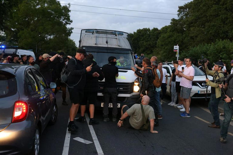 'Thuggish' men jailed for violent disorder at Bell Hotel protest in Epping