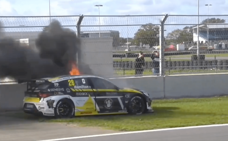 Lewis Hamilton's brother escapes fiery BTCC wreck