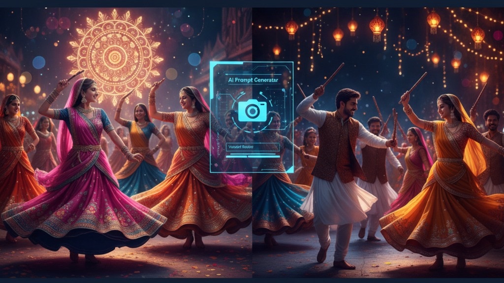 Navratri 2025: 7 AI prompts to generate stunning garba and dandiya images
