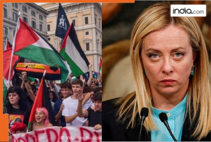 Massive protest erupts in Italy as PM Giorgia Meloni faces pro ...