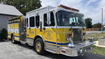 Downingtown Auctioning Off Yellow Fire Engine from 1998