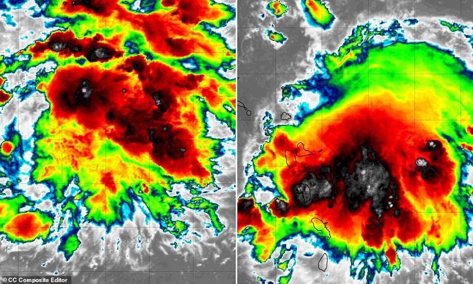 Hurricane forecasters warn of double storm nearing East Coast