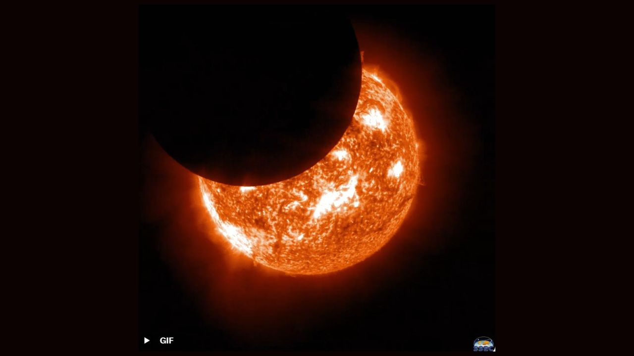 NOAA GOES-19 satellite captures partial eclipse | Space photo of the ...