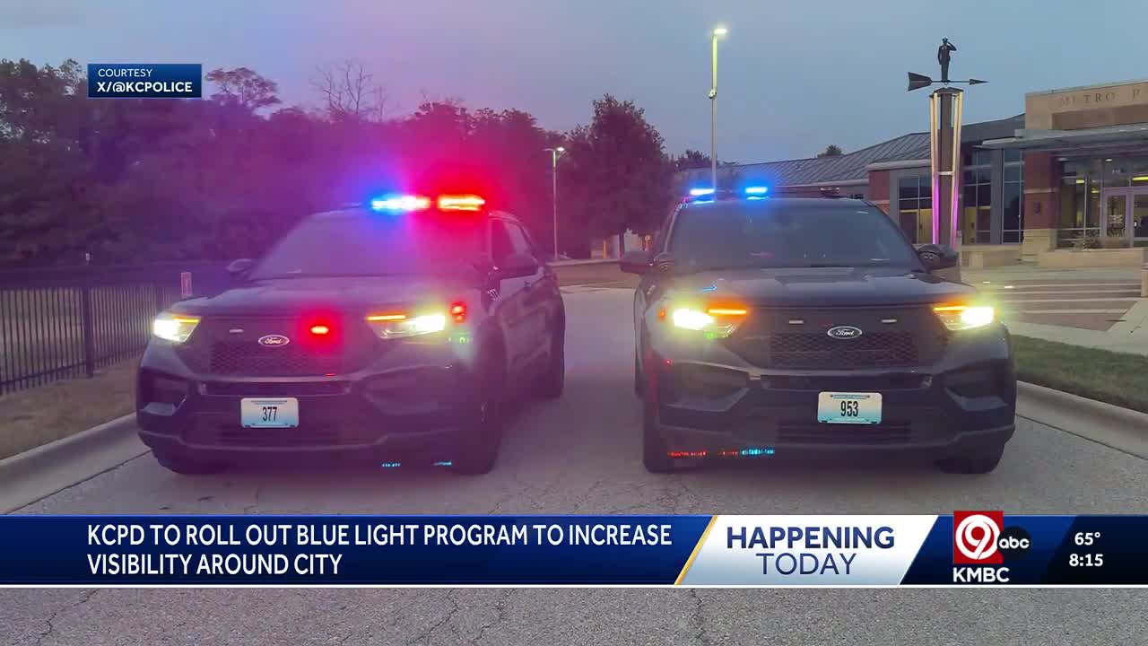 KCPD aims to deter crime with new steady blue lights on police vehicles