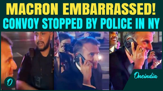 Trump Humiliates Macron| No help for French President Stopped by Cops ...