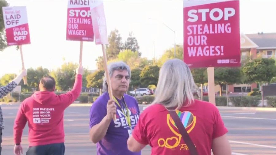 Fresno nurses protest Kaiser Permanente in statewide action