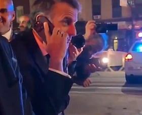 Macron phones Trump after US police block his route: 'Guess what ...