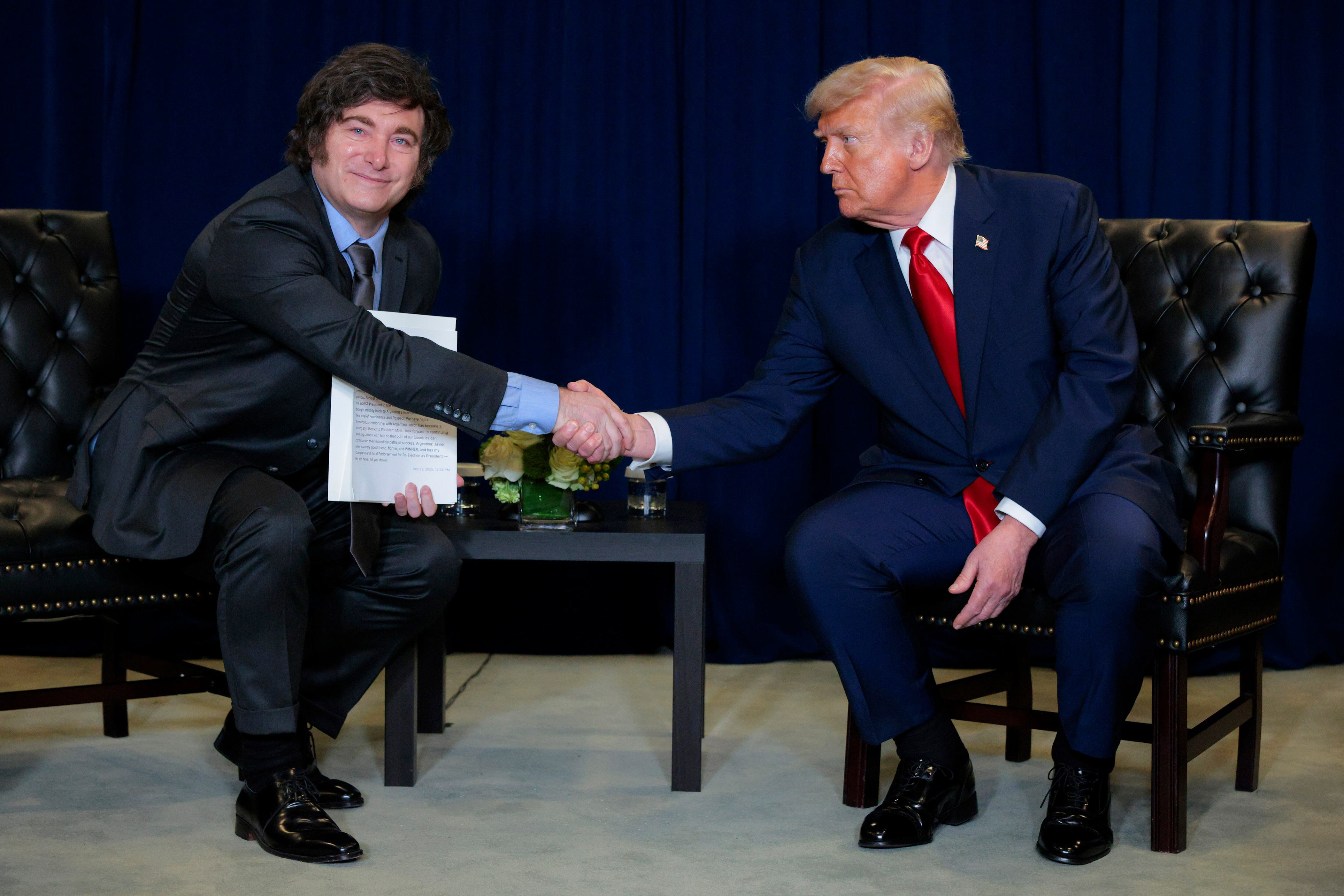 Donald Trump muestra fuerte respaldo a reelección de Milei y envía un ...