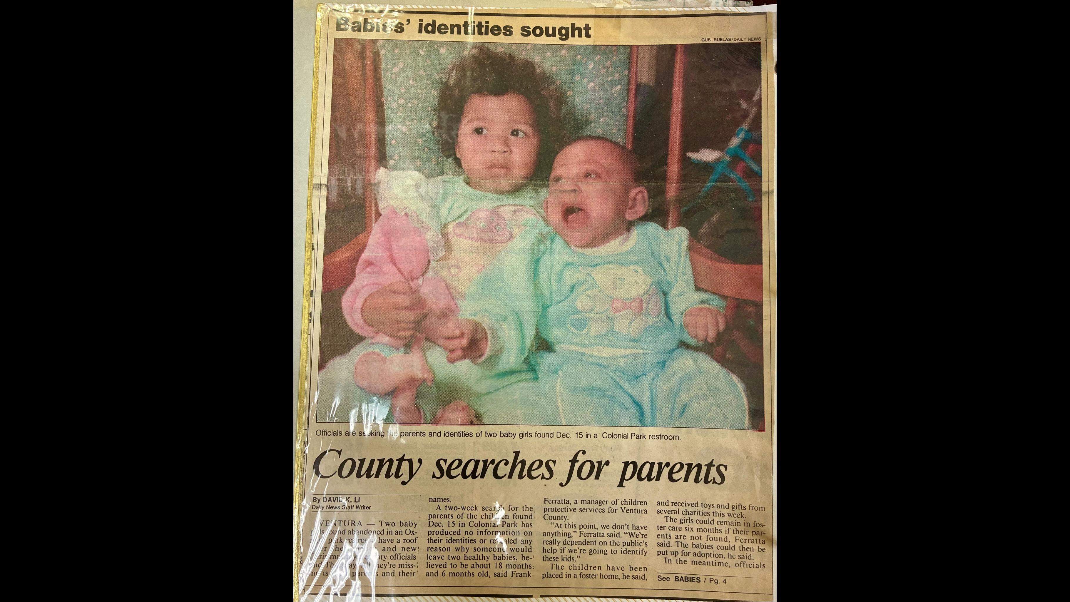 Girls found abandoned in 1989 ID'd as missing daughters of slain woman ...