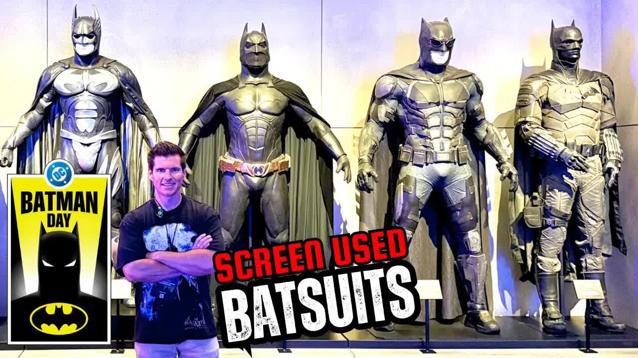 Up close with screen used batsuits & Schumacher cut update | Batman Day ...