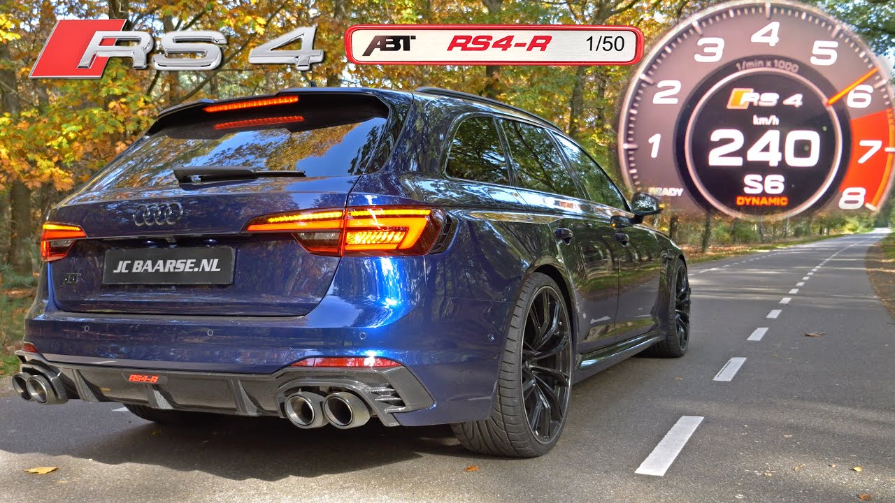 Audi RS4-R ABT 1/50 Launch, Sound & Stats