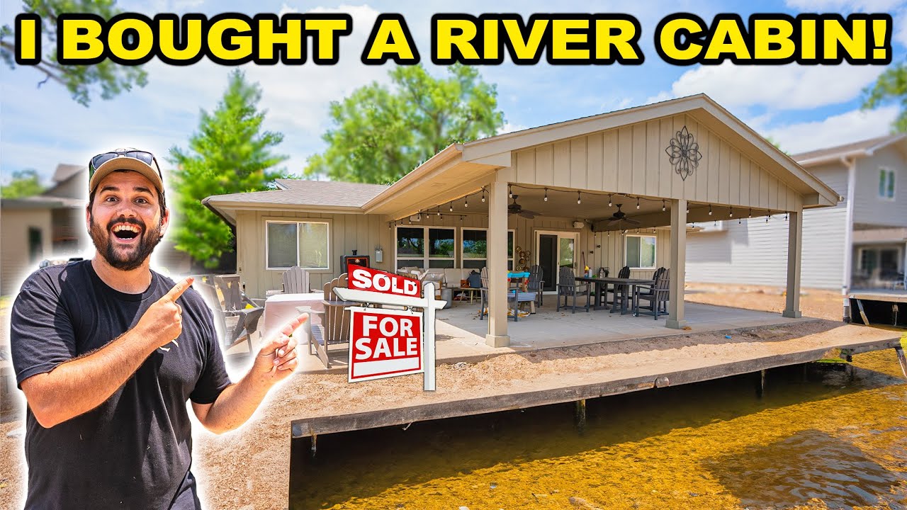 I bought a cabin for the river campground! (Boat and lake included!)